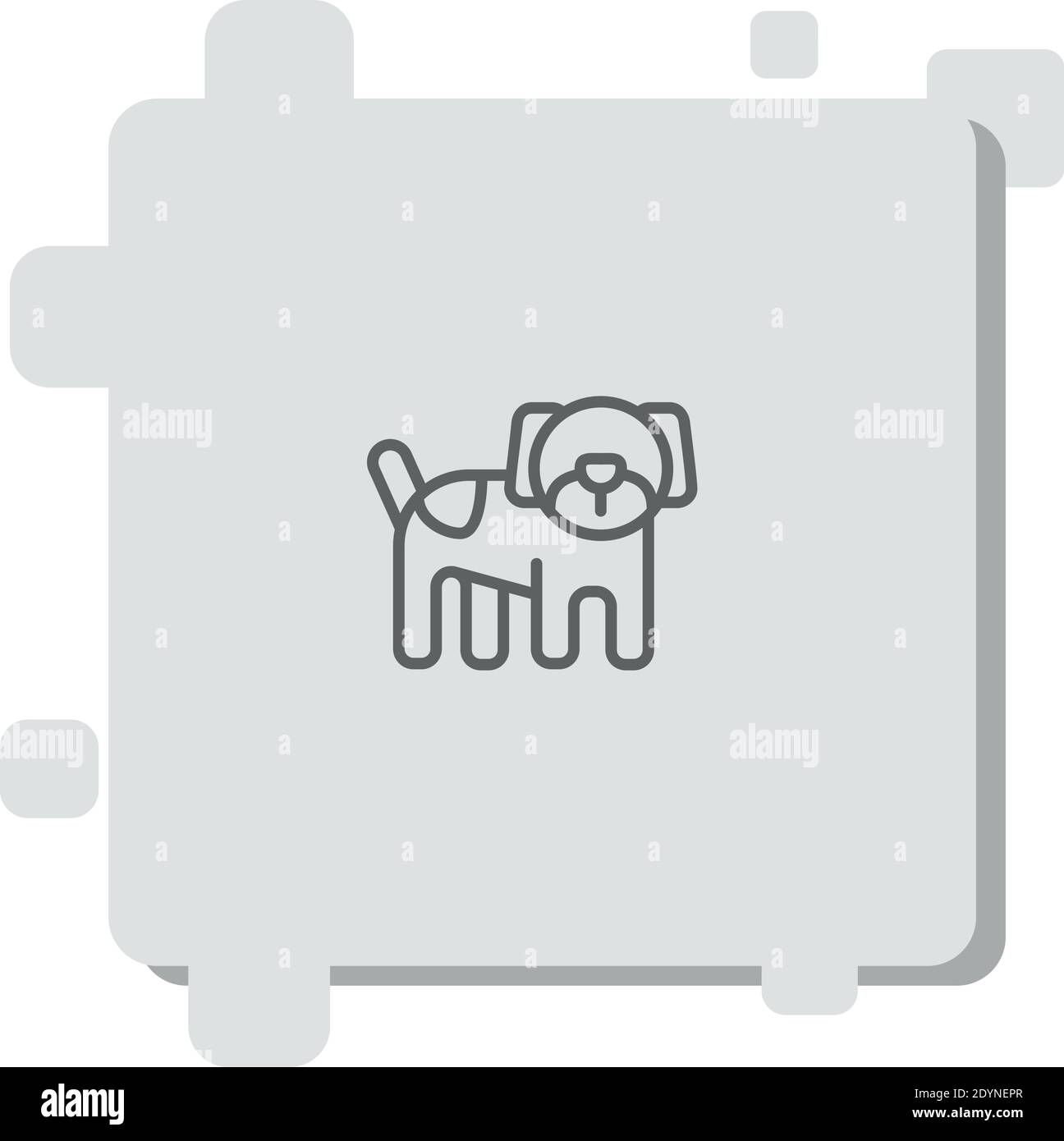 dog vector icon modern simple vector illustration Stock Vector Image ...