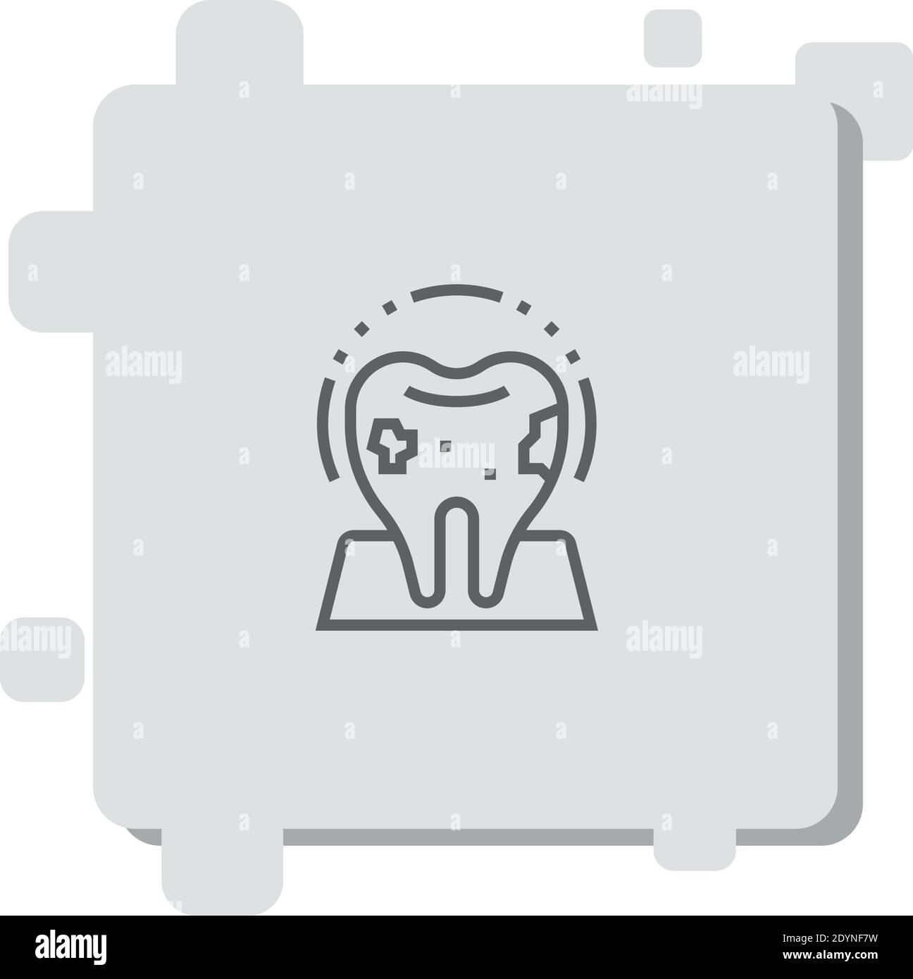 caries vector icon modern simple vector illustration Stock Vector Image ...
