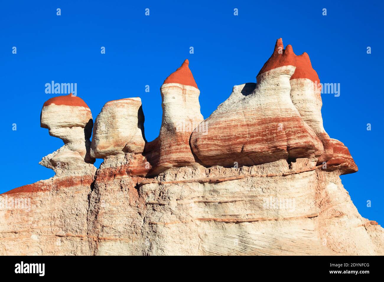 Blue Canyon, limestone and sandstone formed by weathering, Arizona, USA ...