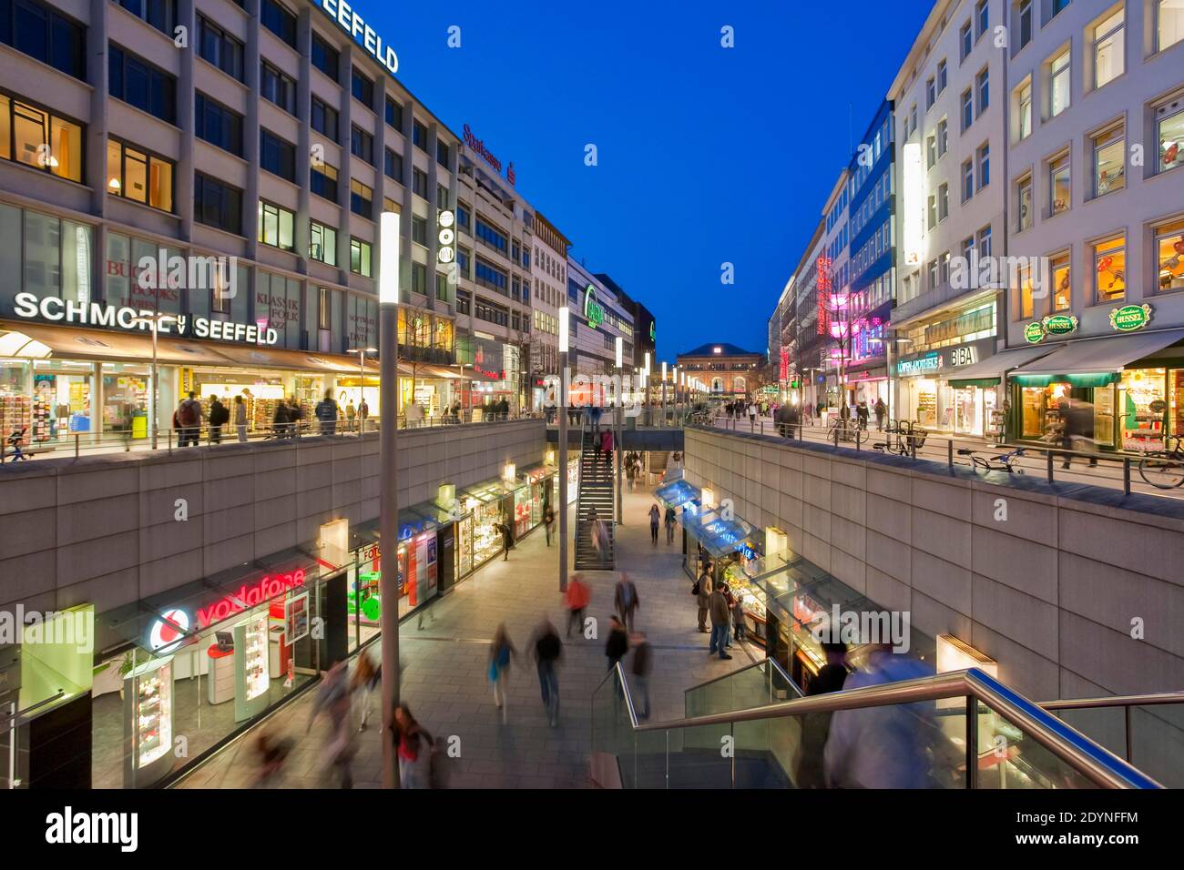 Shops in the Bahnhofstrasse, Main shopping street, Shopping arcade ...