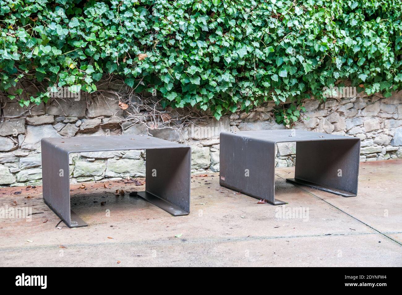 steel, urban furniture, bench Stock Photo - Alamy