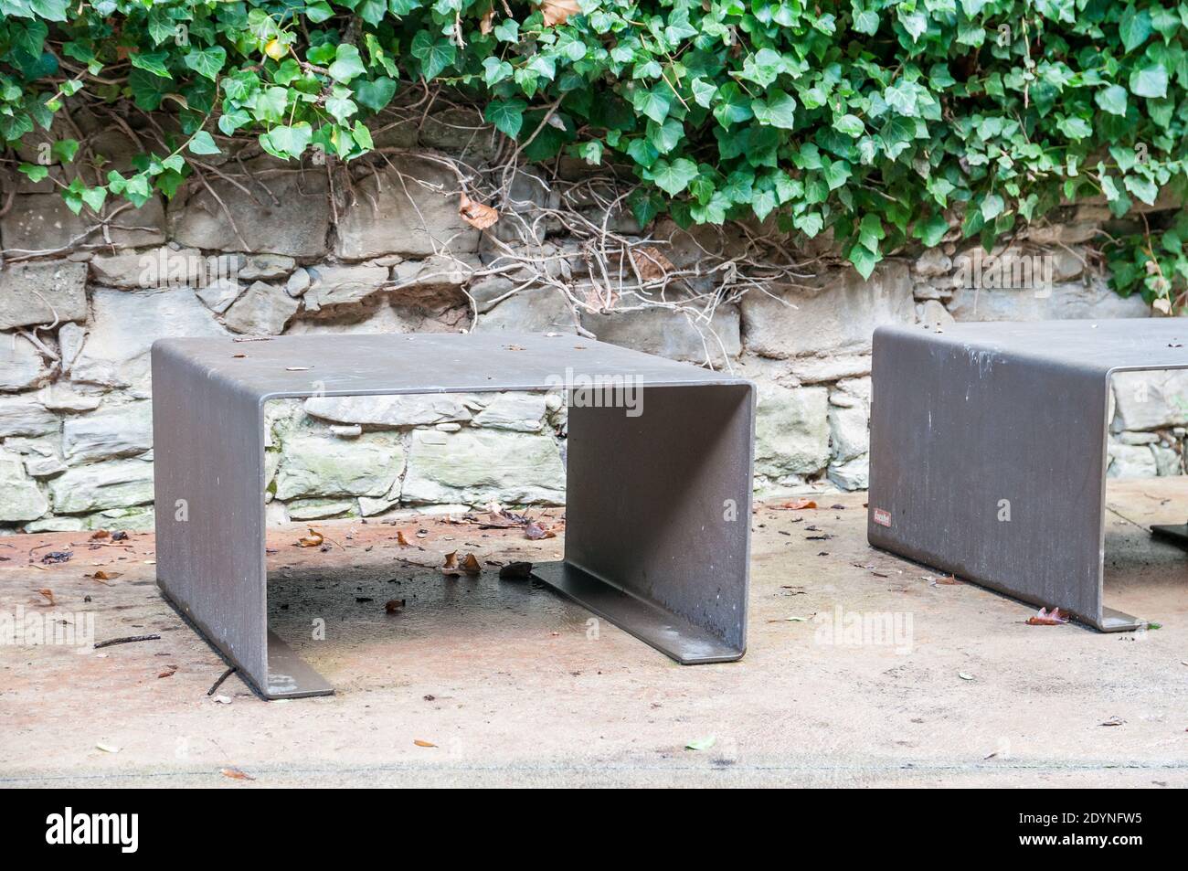 steel, urban furniture, bench Stock Photo - Alamy
