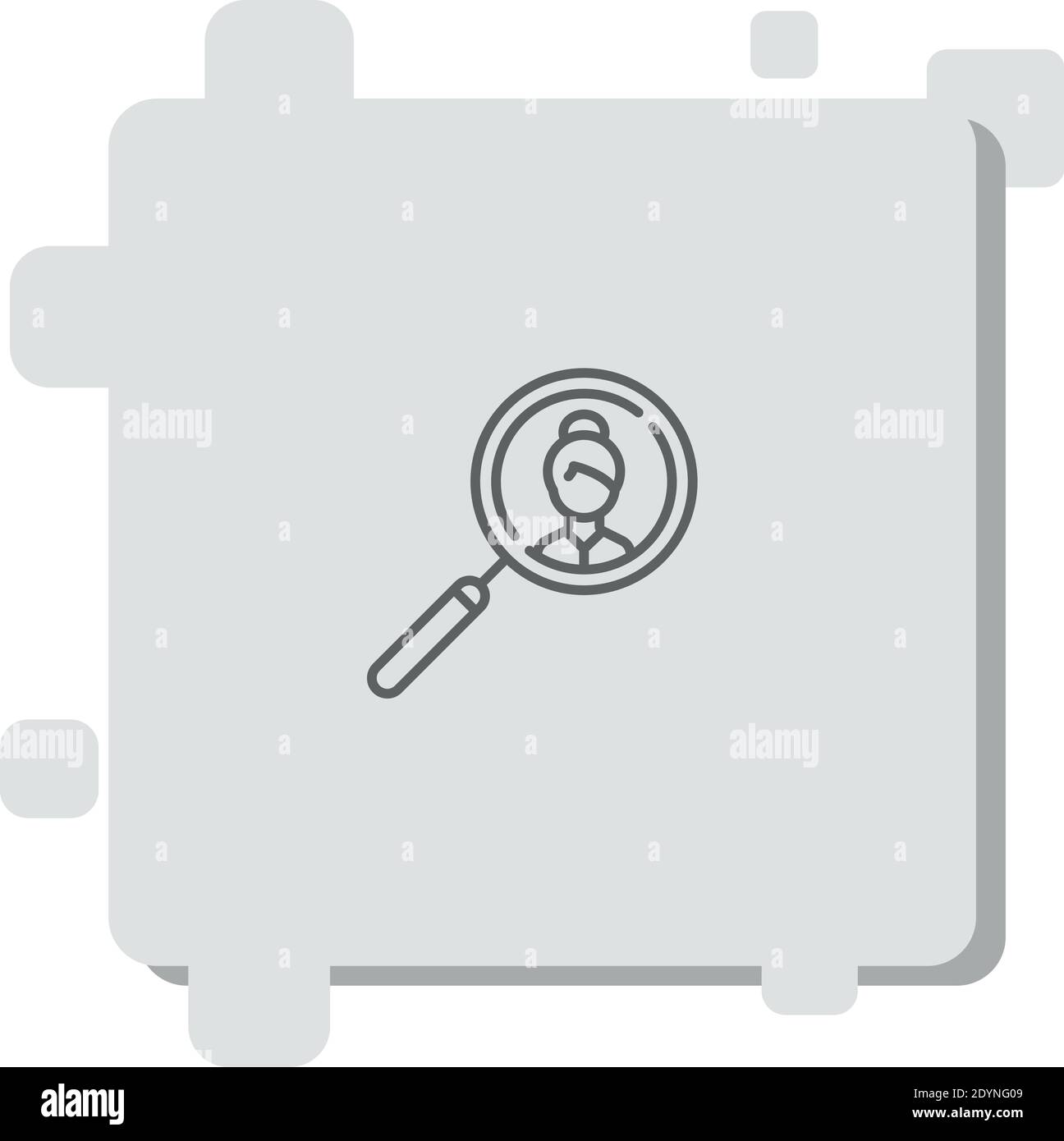 job search vector icon modern simple vector illustration Stock Vector ...