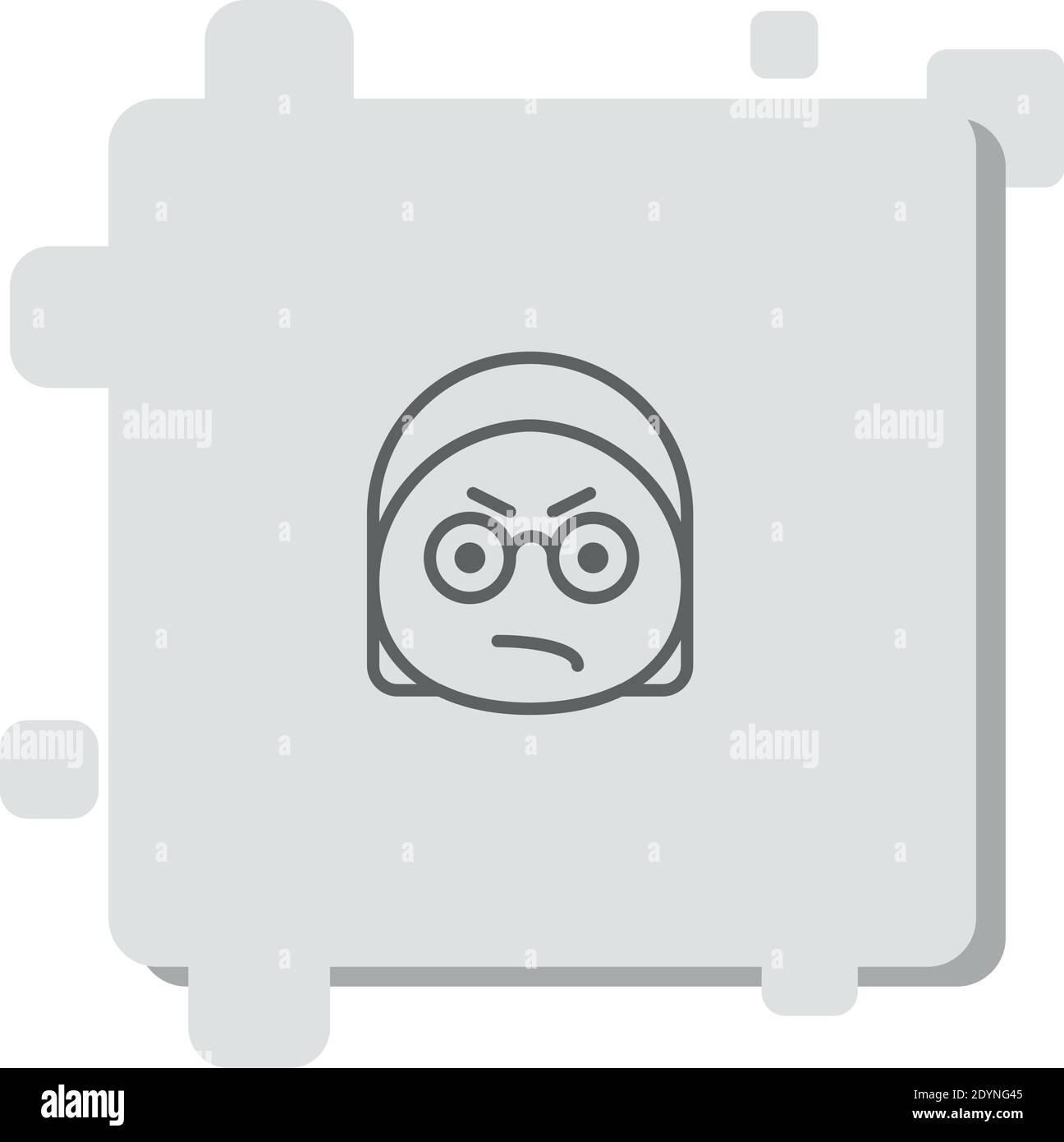 angry vector icon modern simple vector illustration Stock Vector Image ...