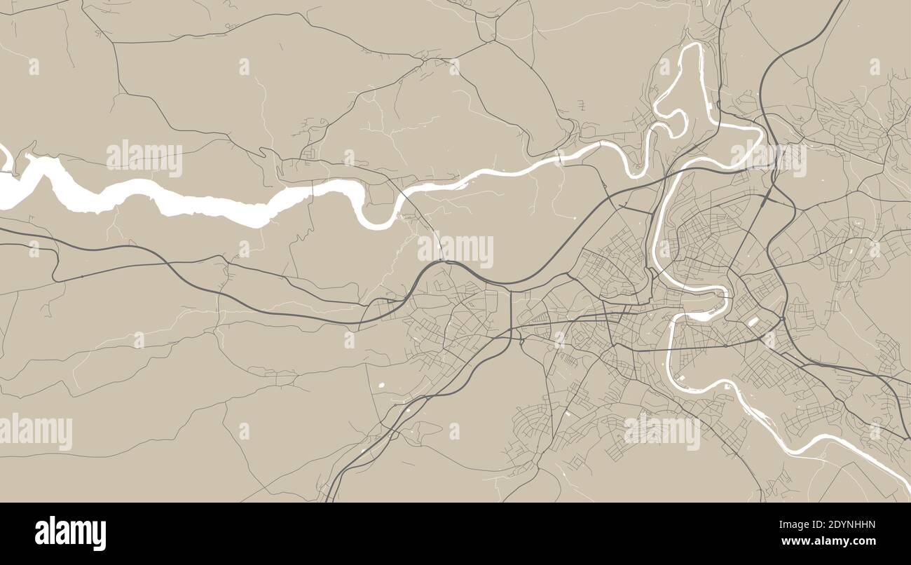 Bern city map poster. Map of Bern street map poster. Bern map vector ...