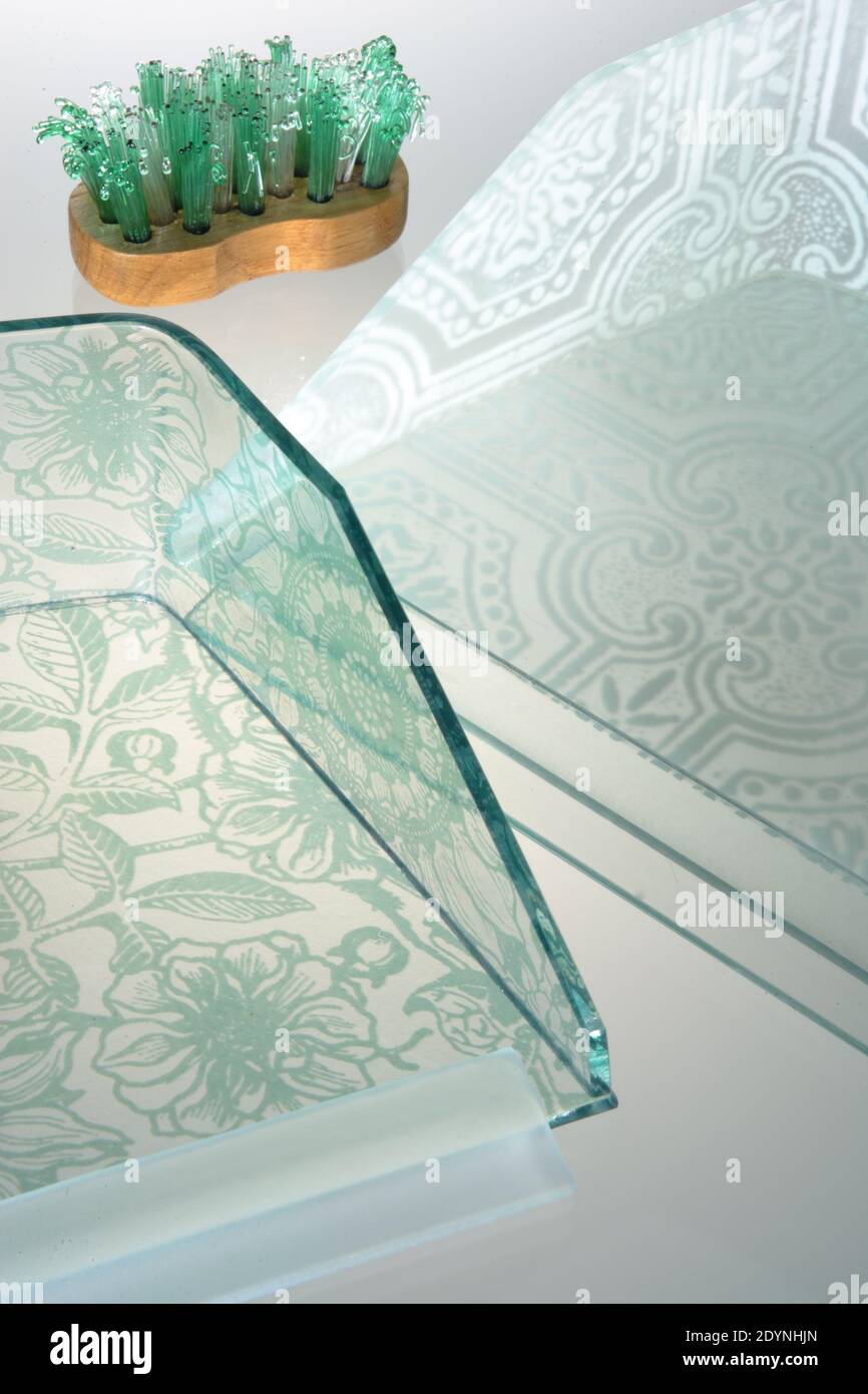 UK contemporary glass art Stock Photo - Alamy