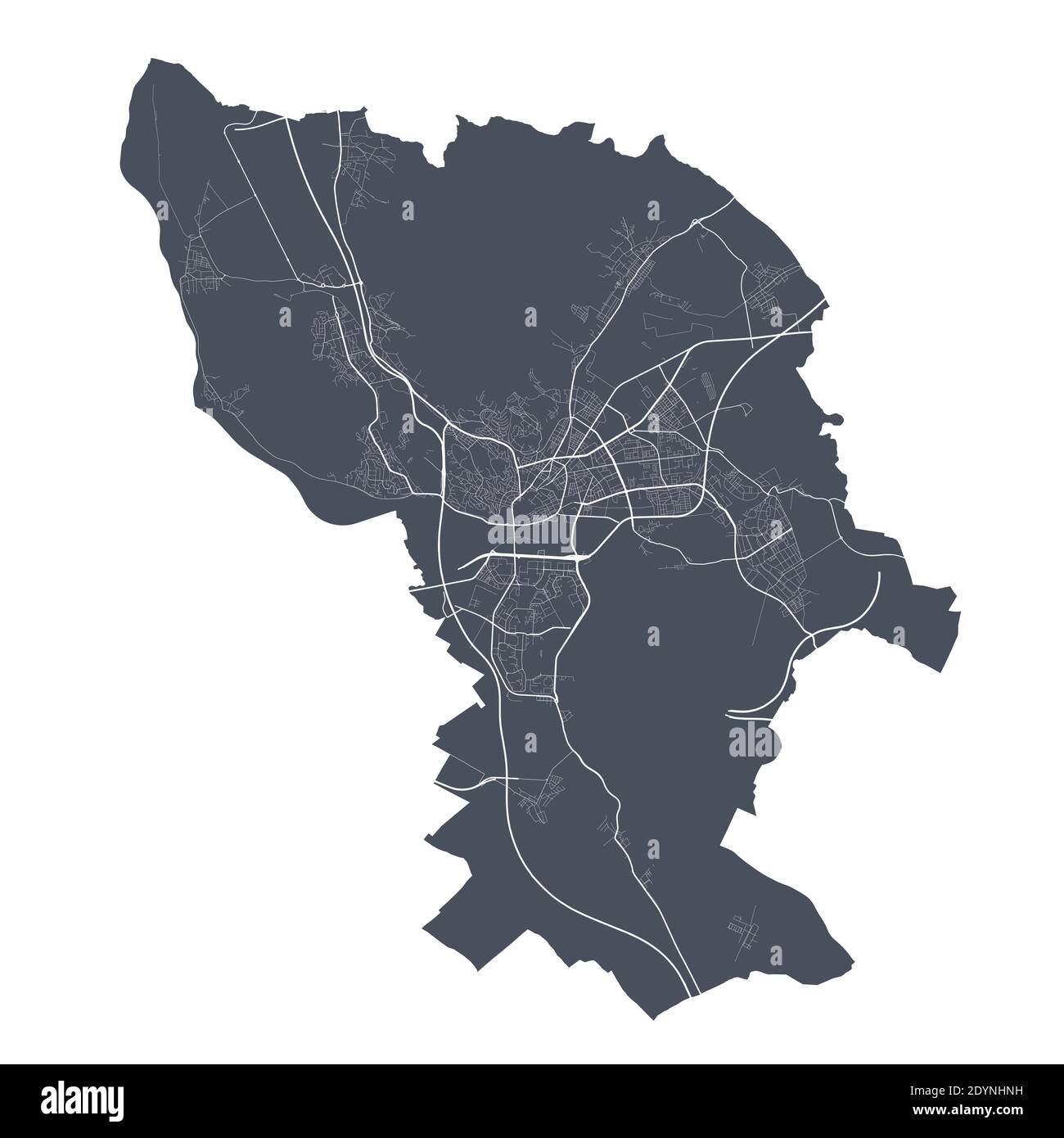 Bratislava street map hi-res stock photography and images - Alamy