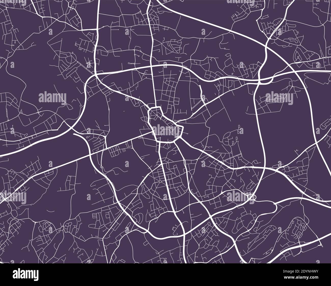 Detailed map of Bochum city administrative area. Royalty free vector ...