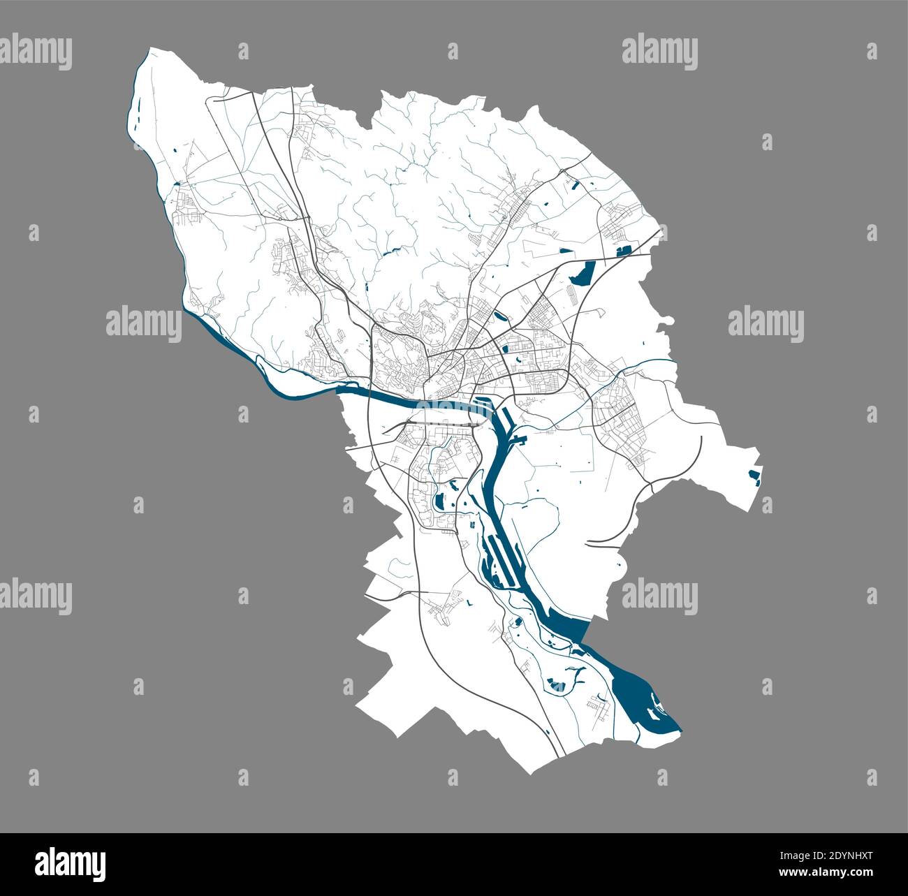 Map of bratislava hi-res stock photography and images - Alamy