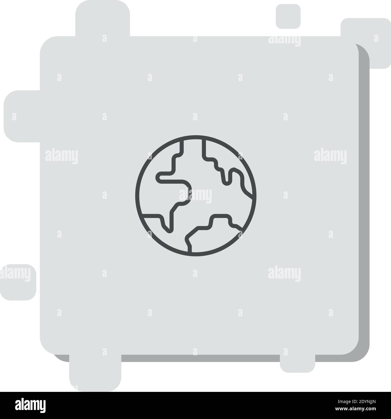 world vector icon modern simple vector illustration Stock Vector Image ...