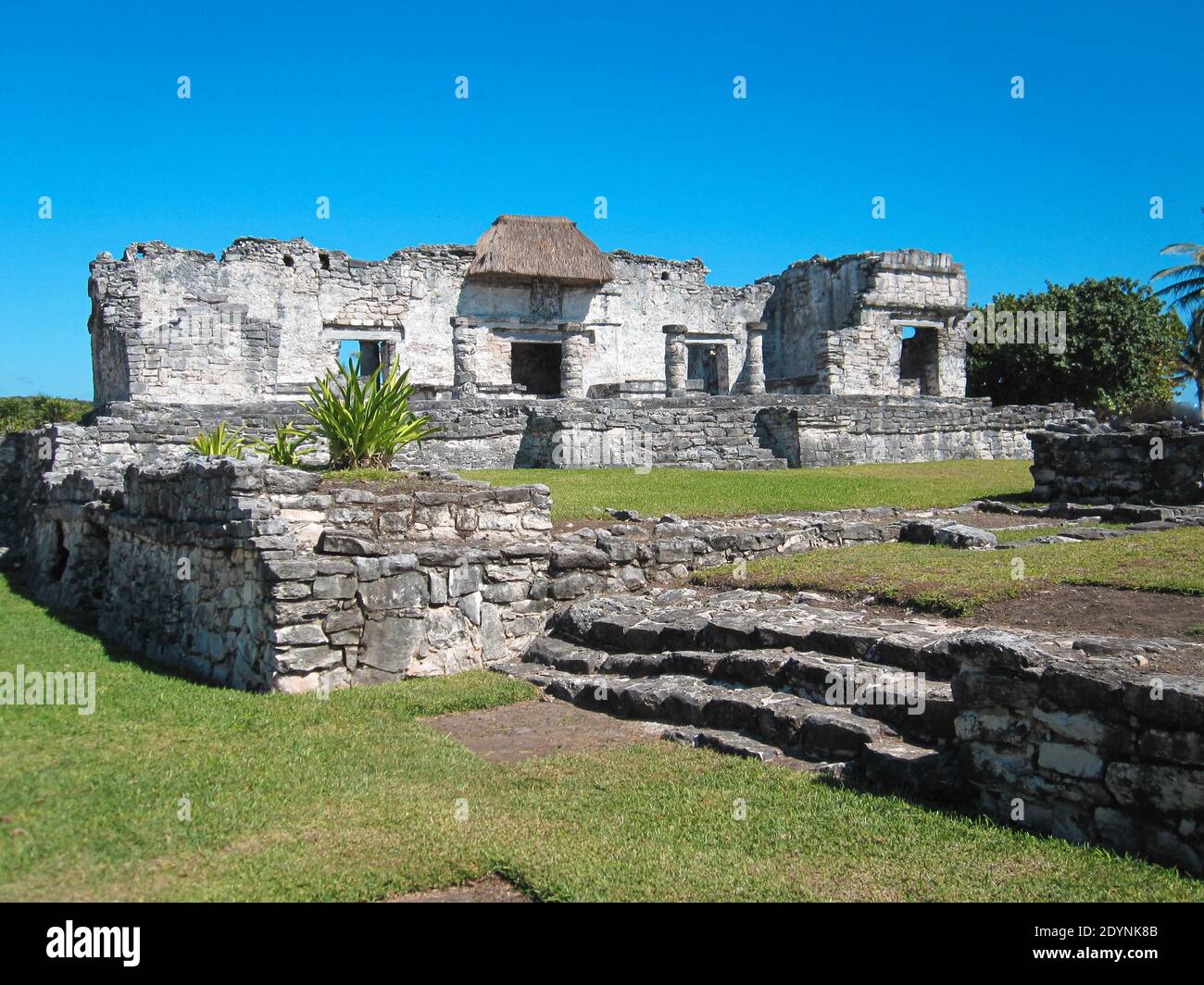 Tulum fortress and mayan ruins in Yucatan peninsula, Mexico Stock Photo ...