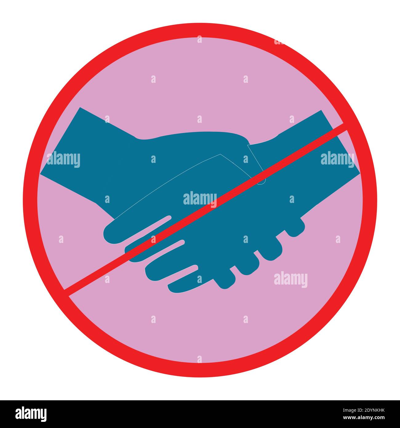 No shaking hands Stock Vector Images - Alamy