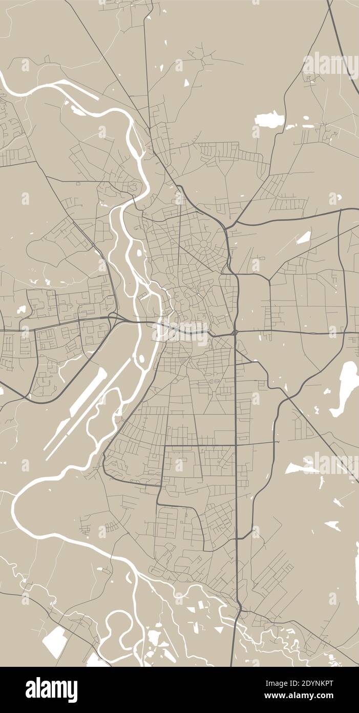 Detailed map of Halle, Saale city administrative area. Royalty free ...