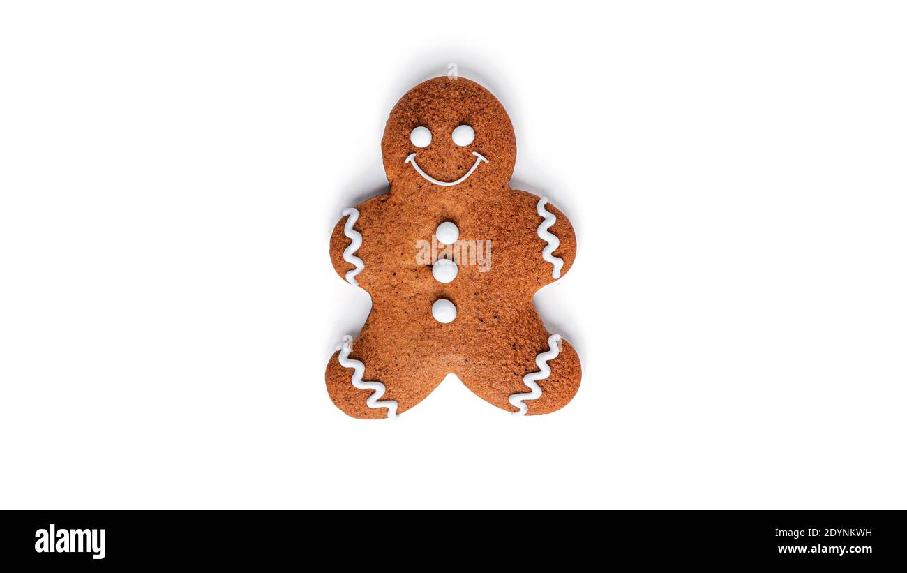 Gingerbread man on a white background. High quality photo Stock Photo ...