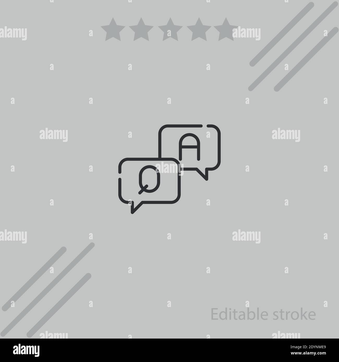 q&a vector icon modern simple vector illustration Stock Vector Image ...