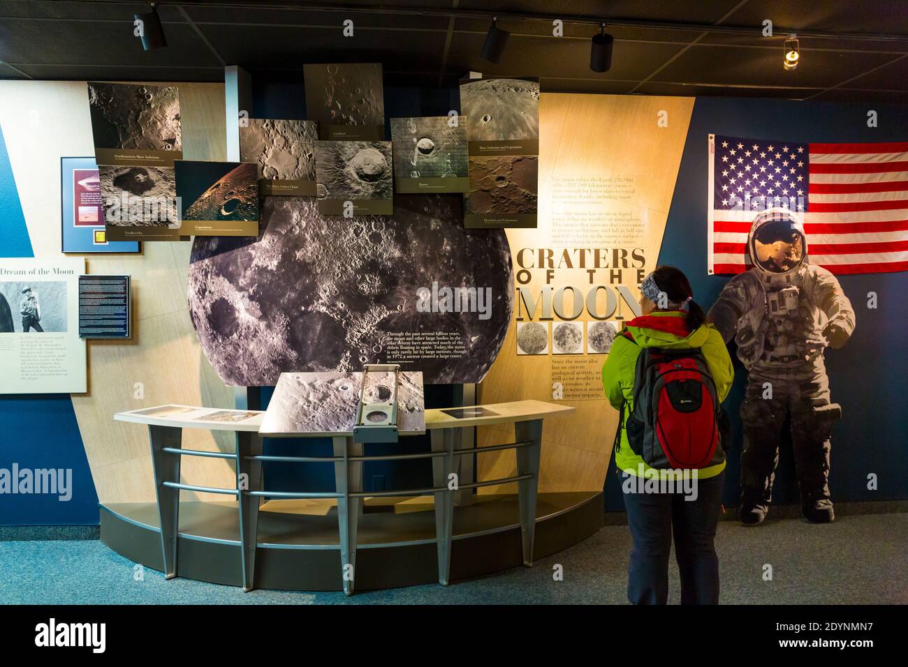 Visitor Center, Meteor Crater is a meteorite impact crater. The site ...