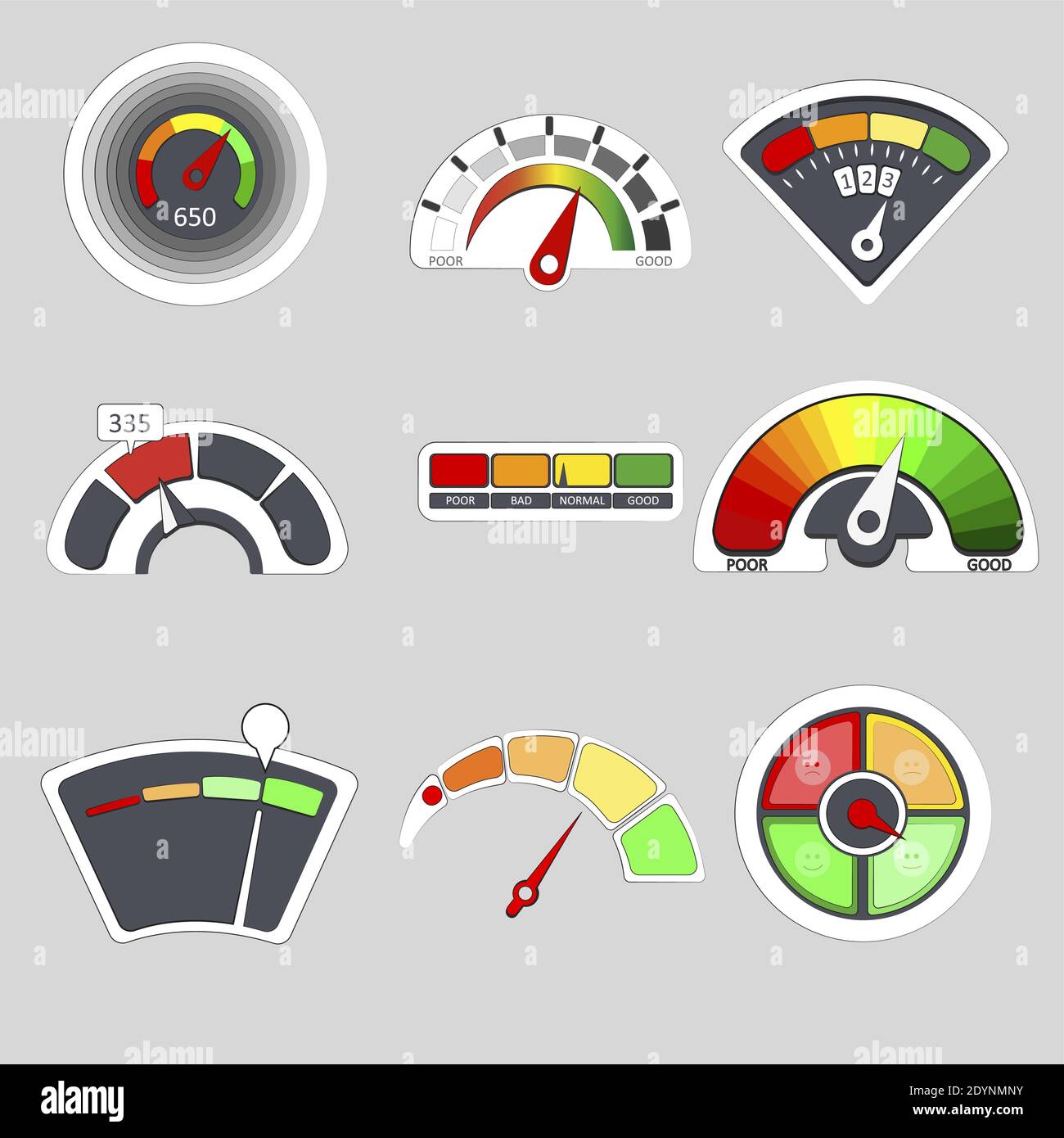 Good bad color chart hi-res stock photography and images - Alamy