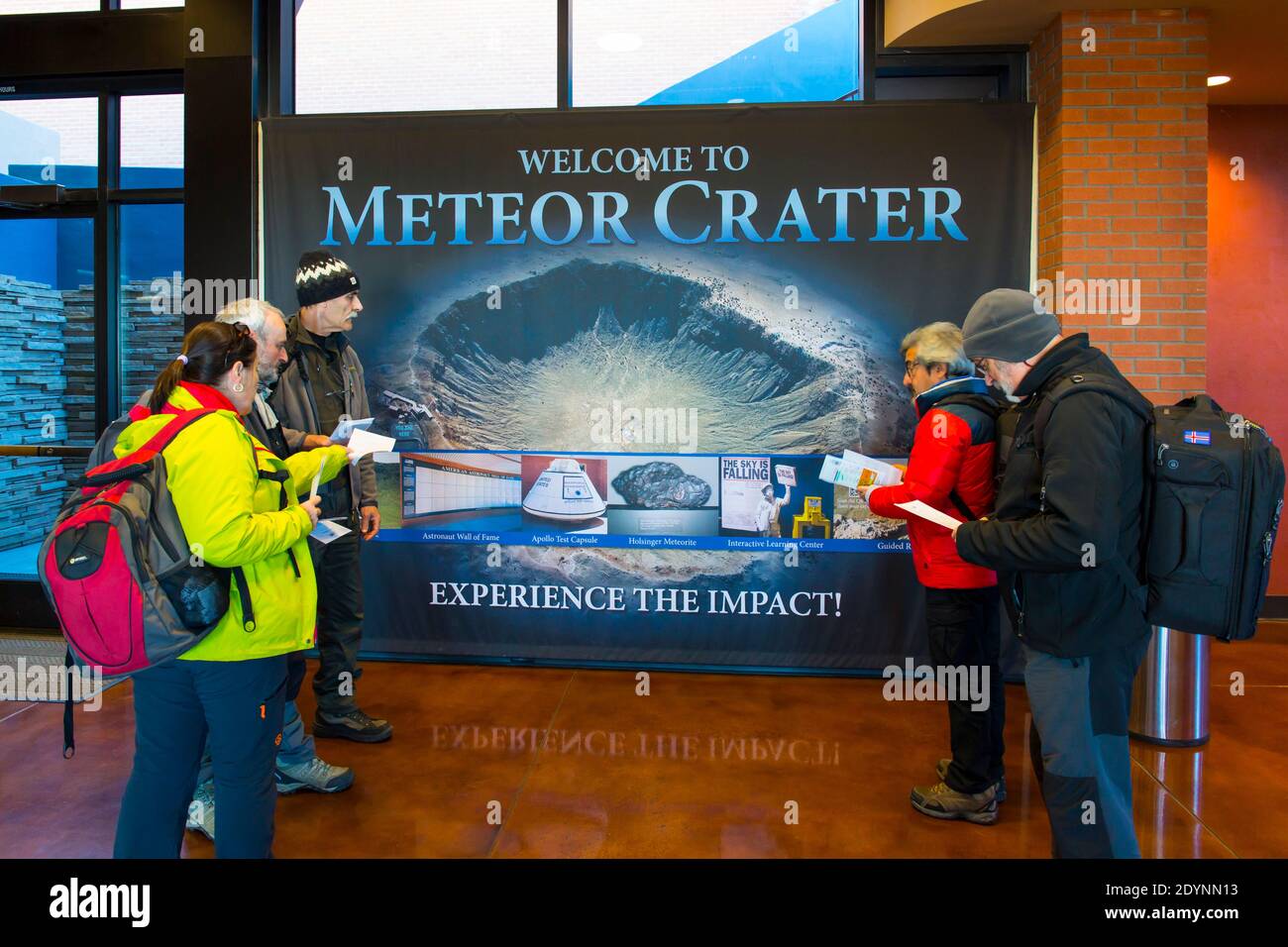 Visitor Center, Meteor Crater is a meteorite impact crater. The site ...