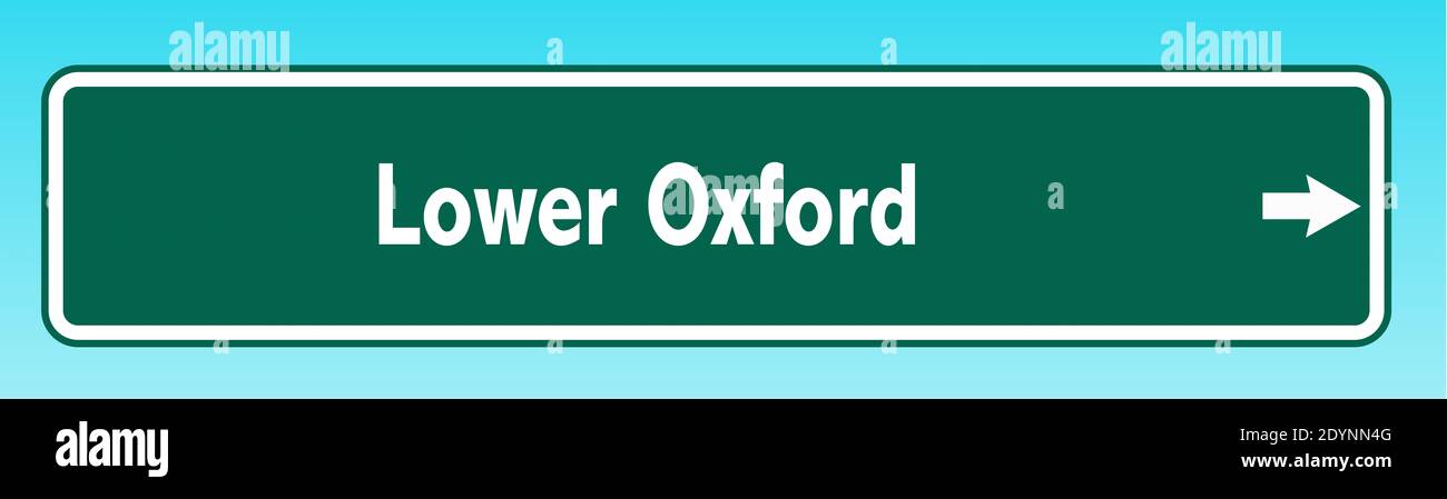 A graphic illlustration of an American road sign pointing to Lower ...