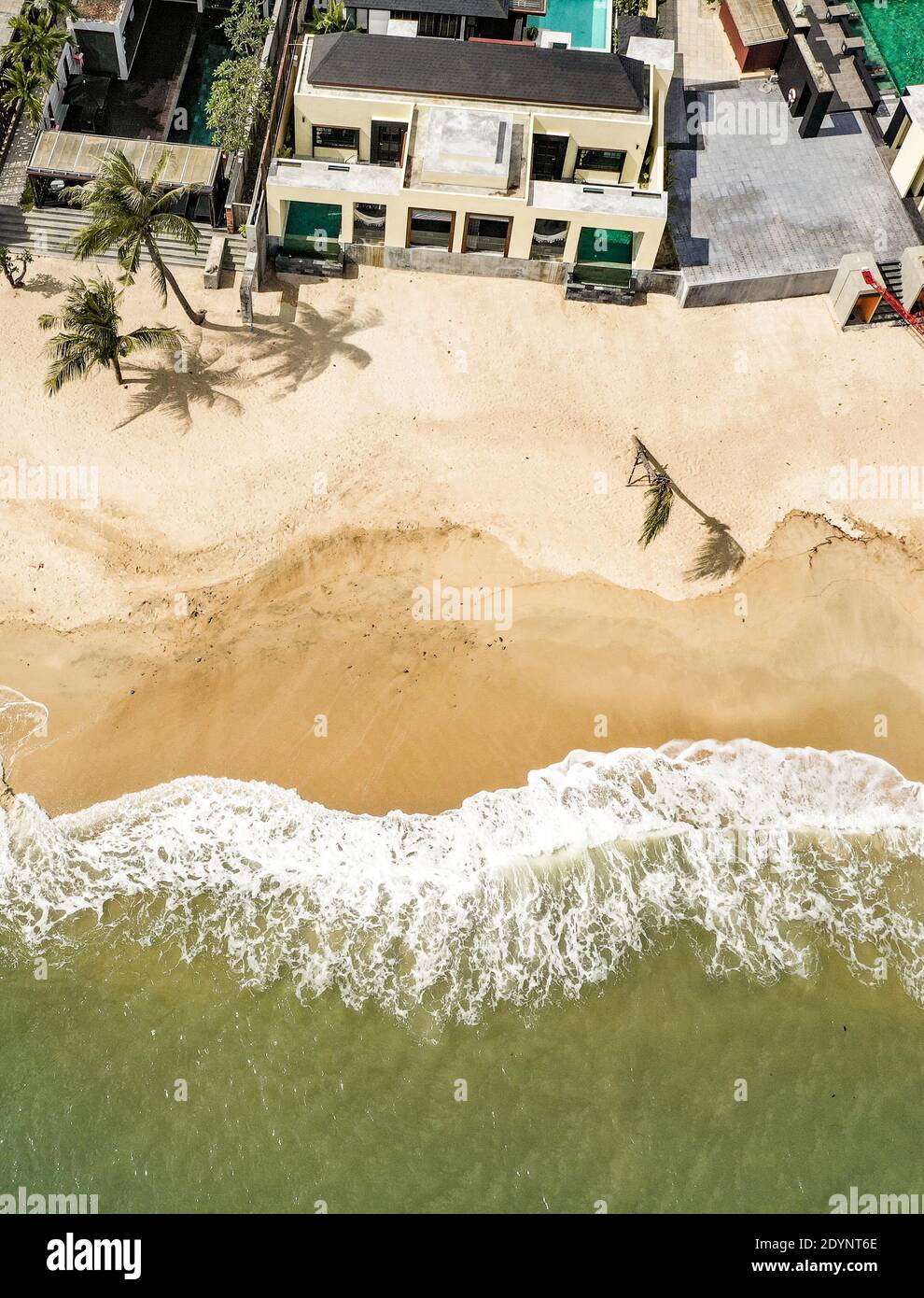 Aerial view of the beach in koh Samui, Thailand, south east Asia Stock ...