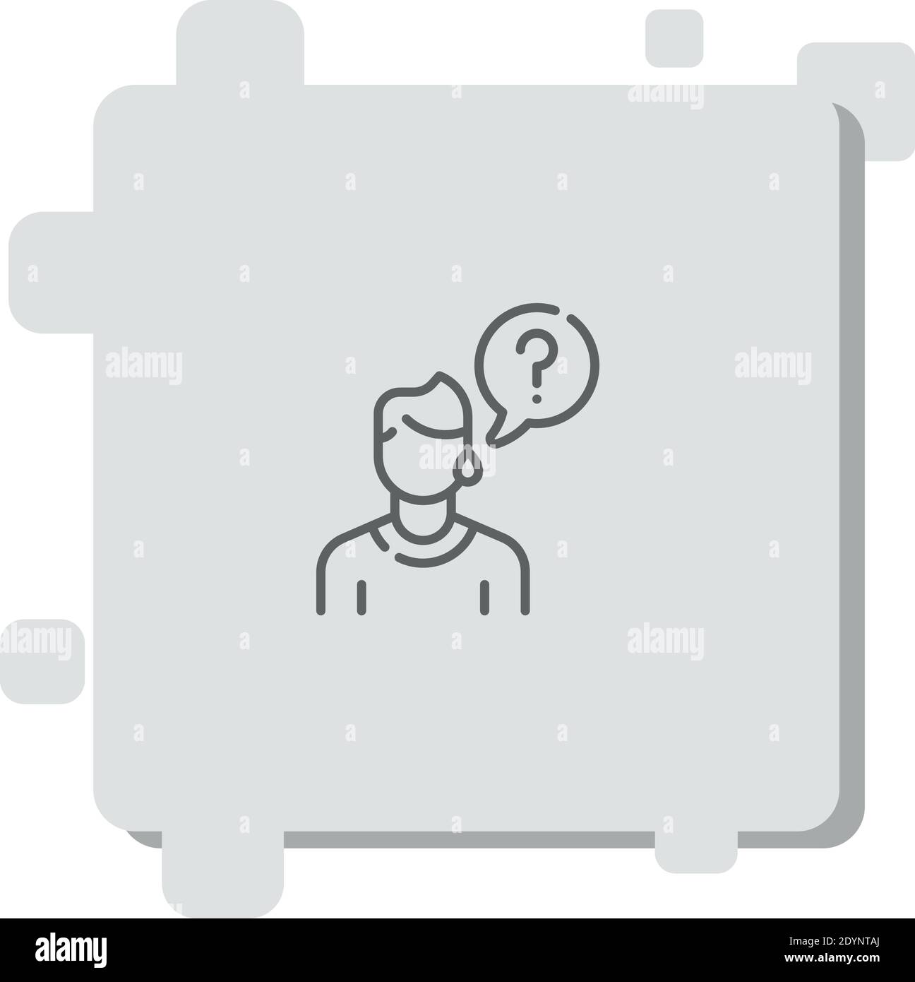 confused vector icon modern simple vector illustration Stock Vector ...