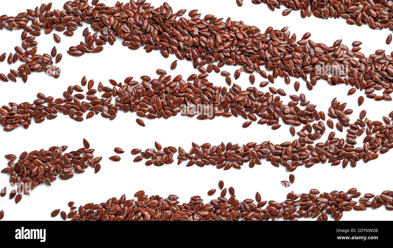 Flax seeds on a white background. High quality photo Stock Photo - Alamy