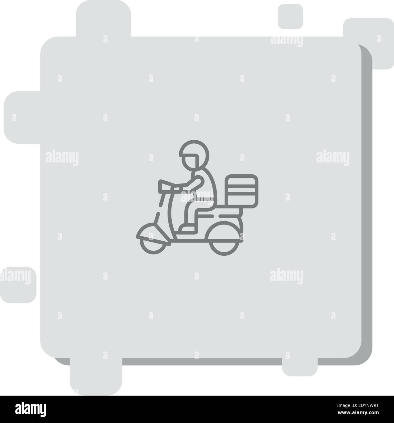 delivery man vector icon modern simple vector illustration Stock Vector ...