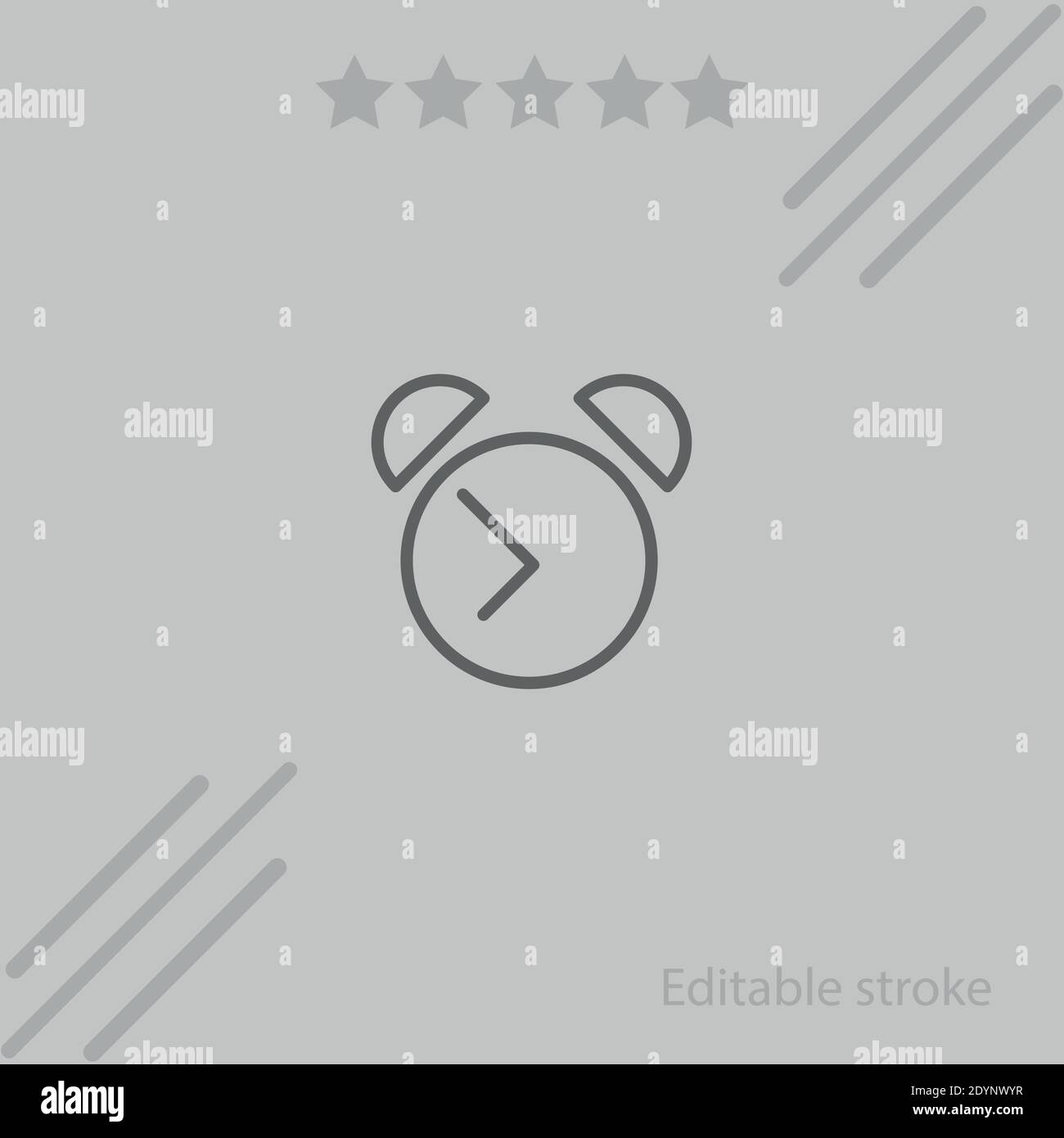 bell clock vector icon modern simple vector illustration Stock Vector ...