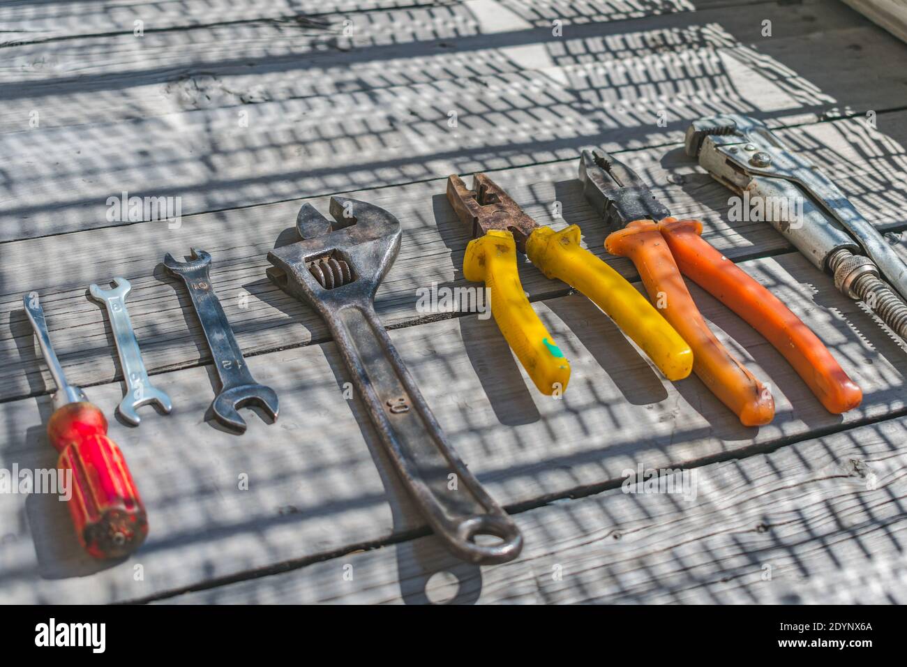 A wide range of different tools for home renovation Stock Photo - Alamy