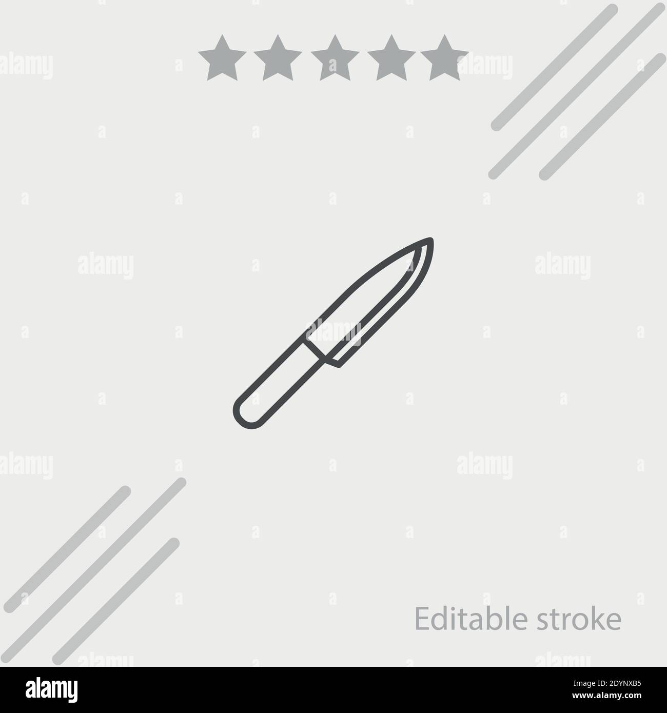 cooking knife vector icon modern simple vector illustration Stock ...