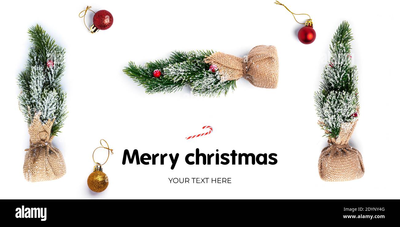 Christmas collection. Long header banner format. Panorama website ...