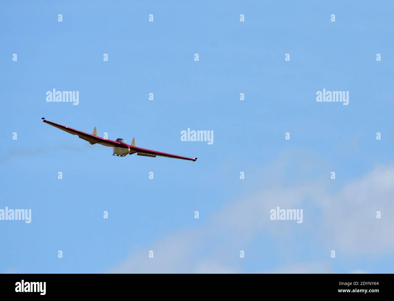 Fauvel AV-36 one piece wing glider made by Wassmer 1955 in flight with ...