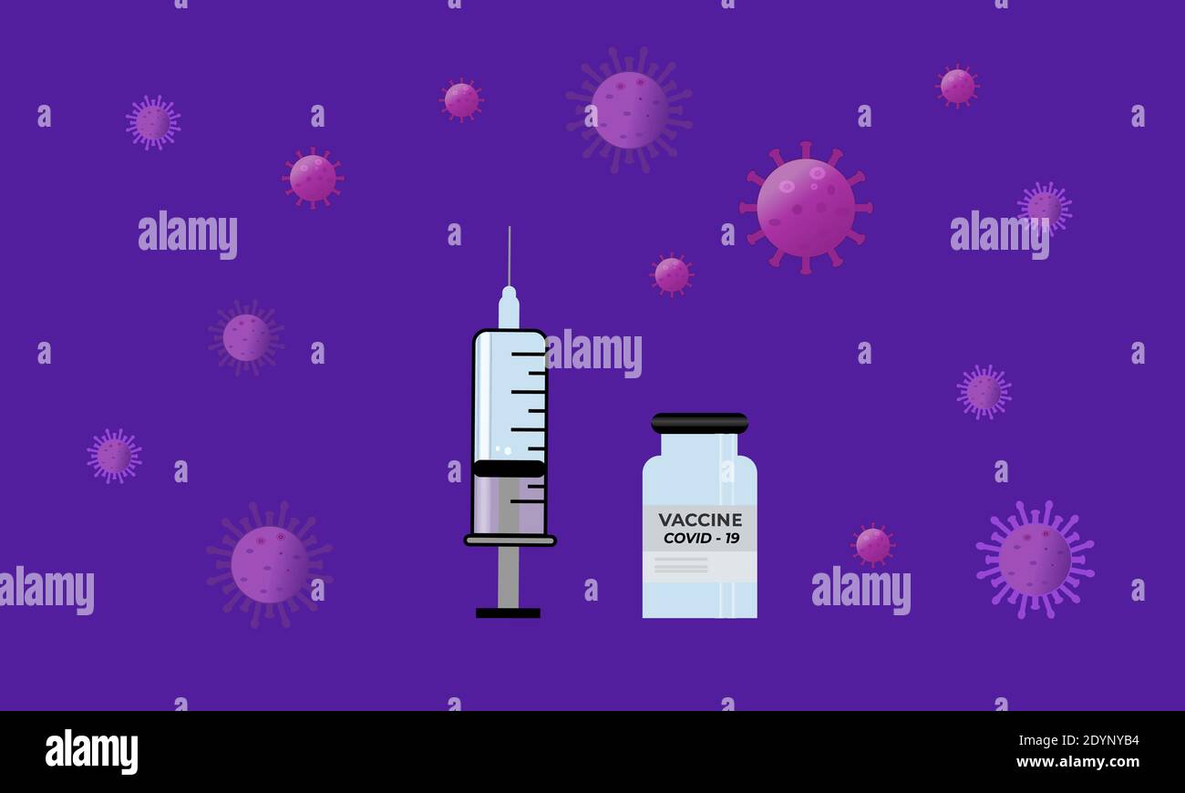 Covid -19 vaccine concept background.Vaccination web banner template ...