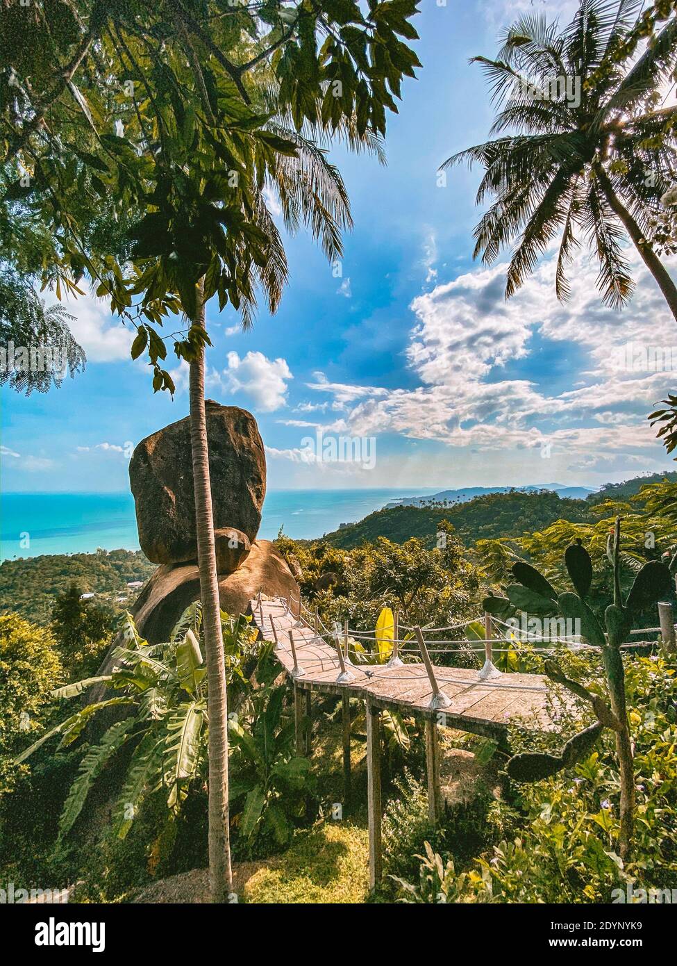 Aerial view of the beach in koh Samui, Thailand, south east Asia Stock ...