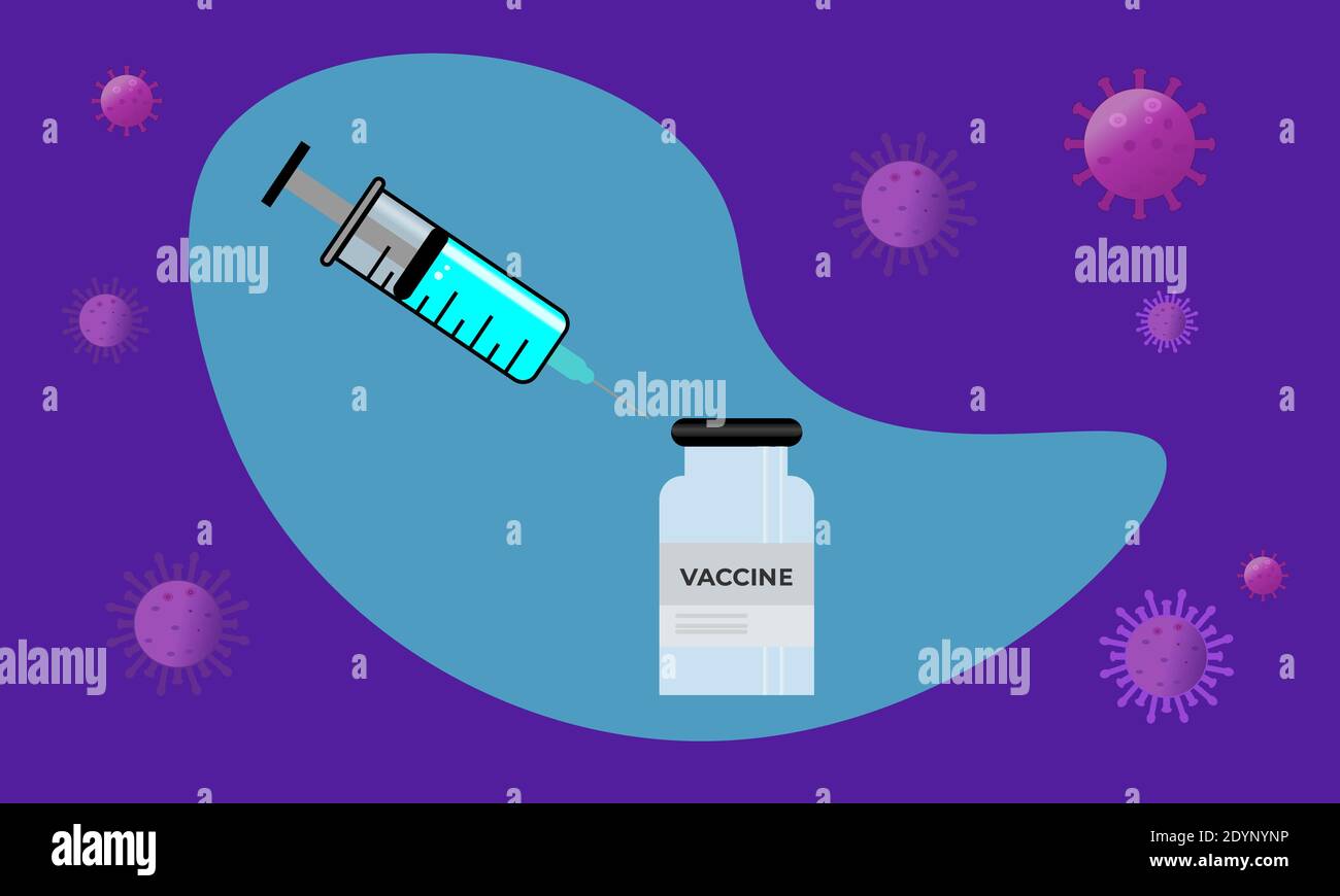 Covid -19 vaccine concept background.Vaccination web banner template ...