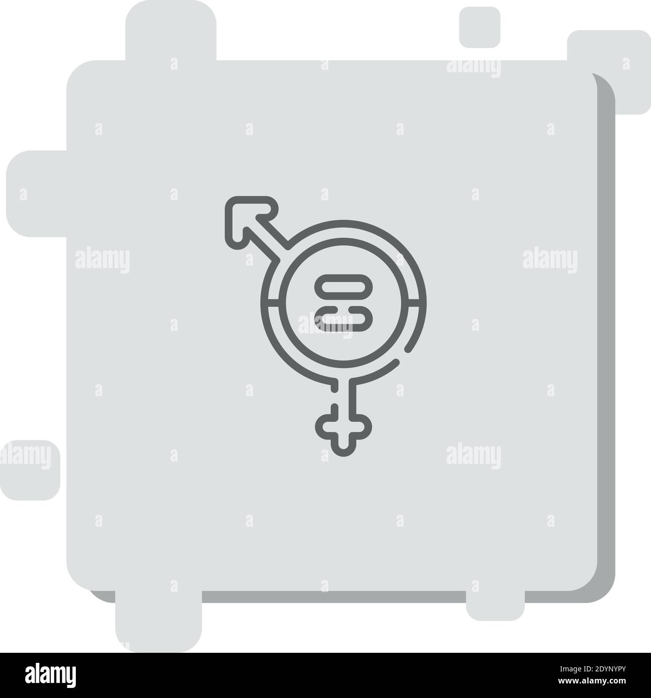 gender equality vector icon modern simple vector illustration Stock ...