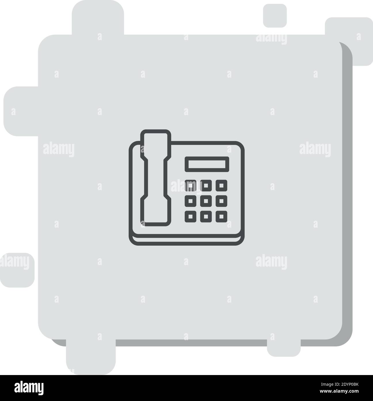 telephone vector icon modern simple vector illustration Stock Vector ...
