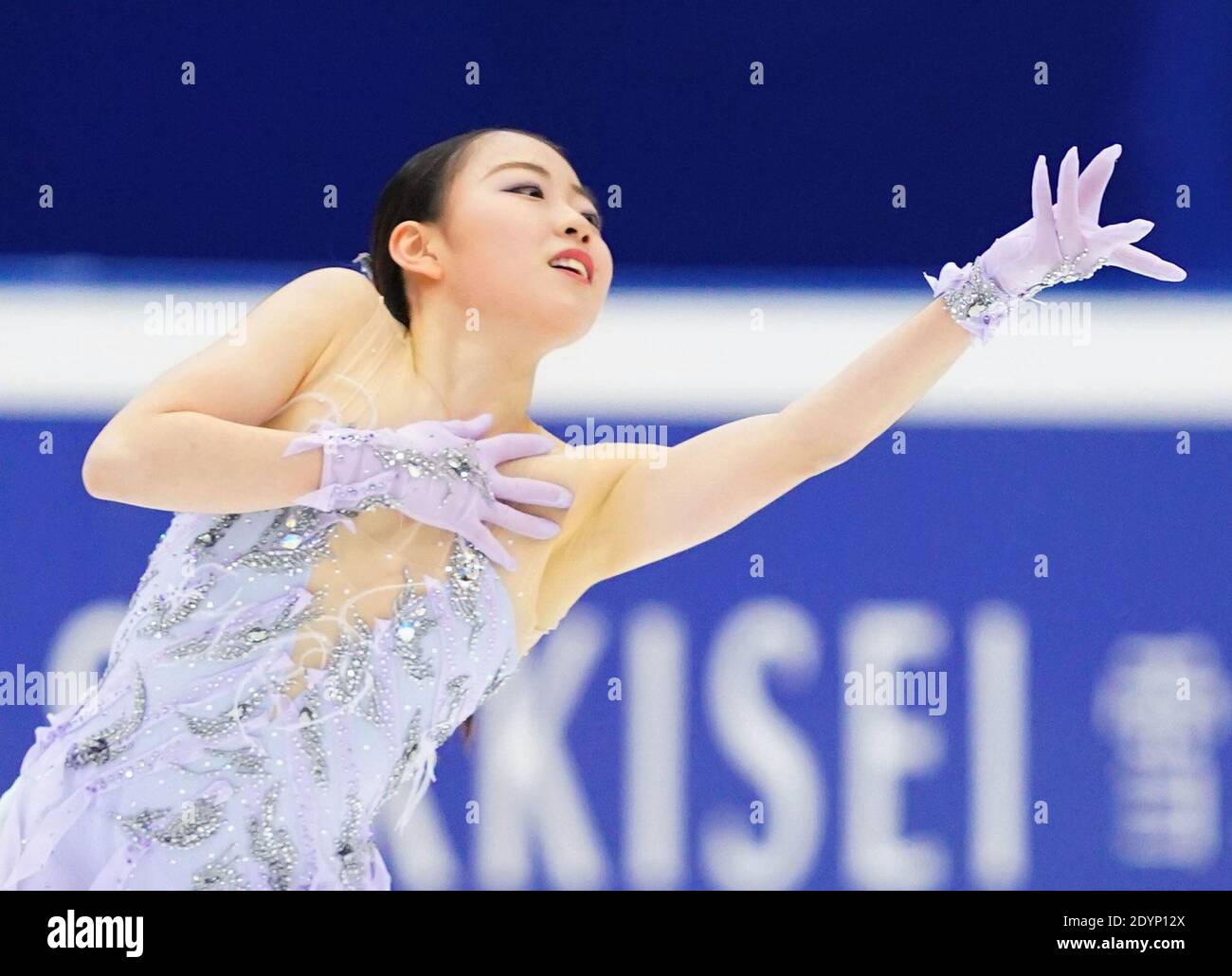 Rika Kihira performs her free skate at the national figure skating ...