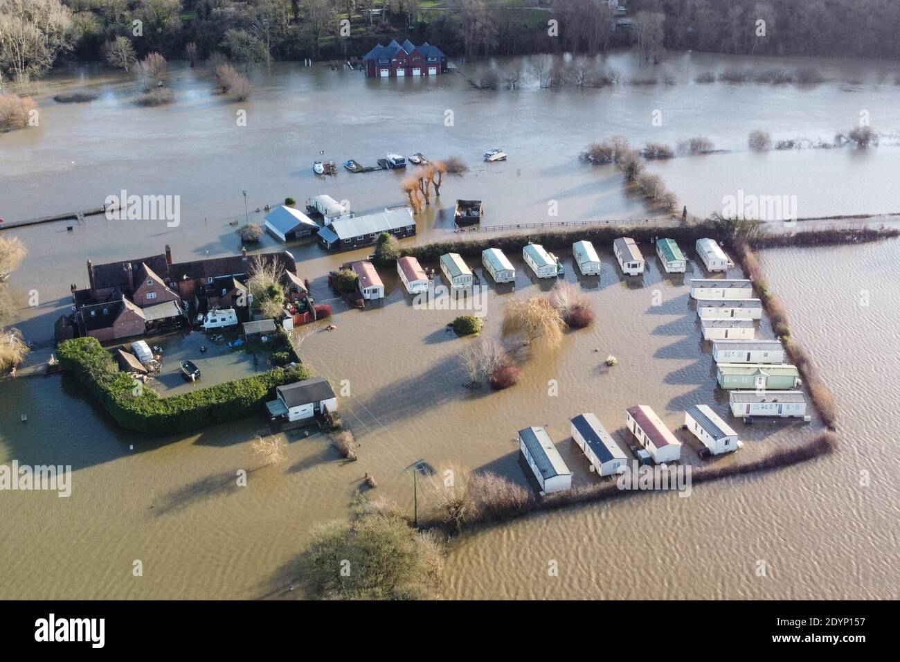 River flooded submerged breached hi-res stock photography and images ...