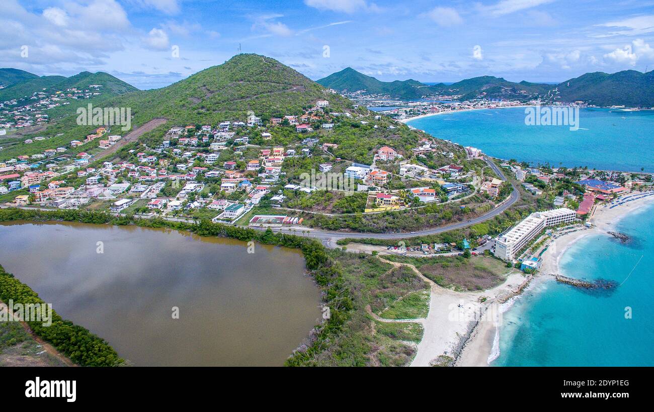 St maarten caribbean salt pond hi-res stock photography and images - Alamy
