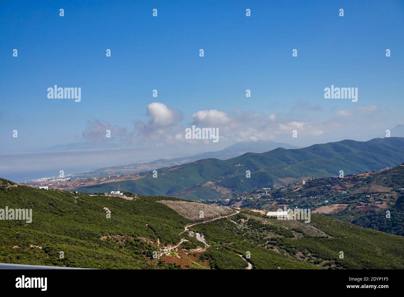 A beautiful shot of the amazing landscapes under the blue sky in summer ...