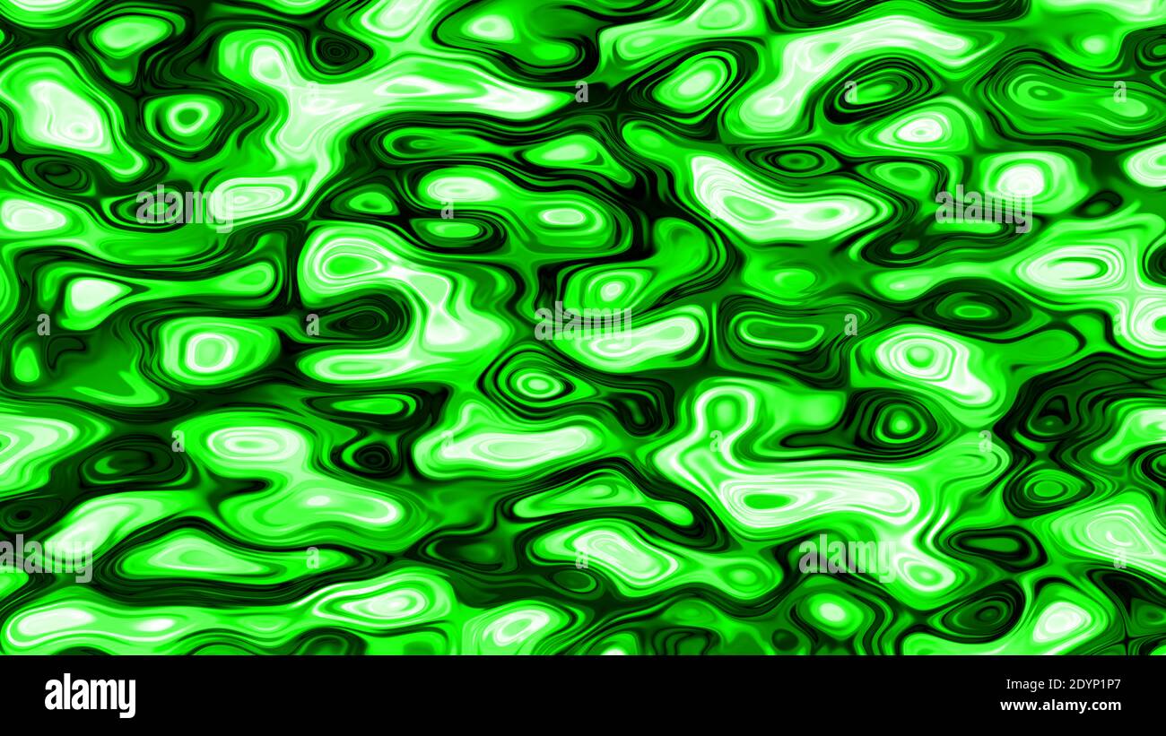 green ink abstract liquid background texture illustration Stock Photo ...