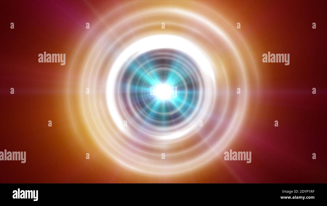 rings light ray Orb neon ray light illustration Stock Photo - Alamy