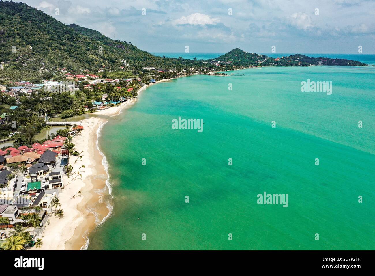 Aerial view of the beach in koh Samui, Thailand, south east Asia Stock ...