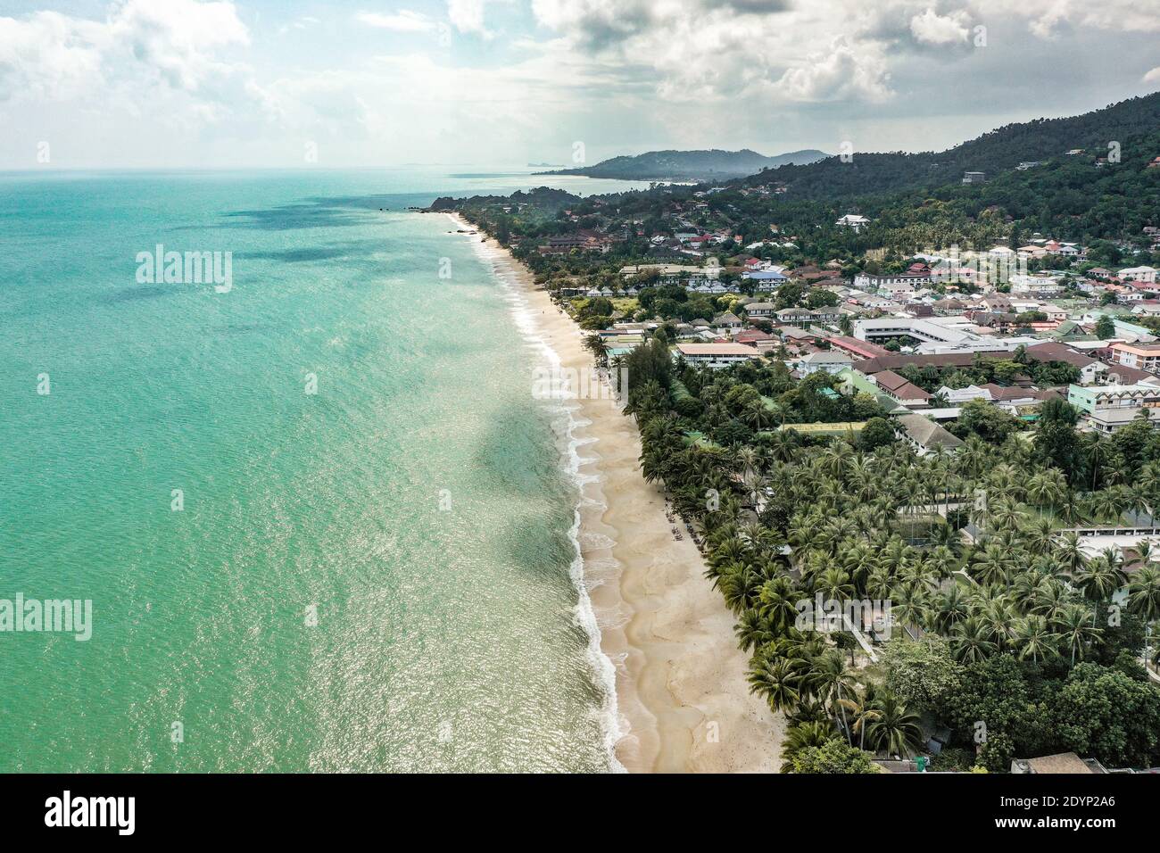 Aerial view of the beach in koh Samui, Thailand, south east Asia Stock ...