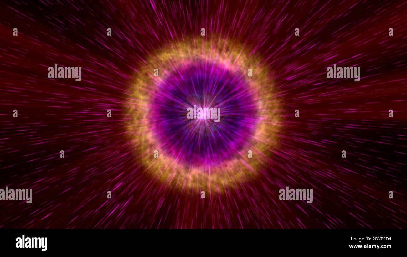 Pulsar star light in space, illustration abstract Stock Photo - Alamy