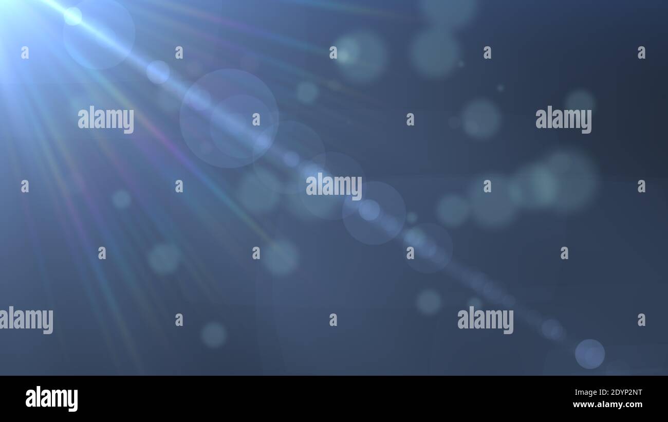 abstract light lens particle illustration background render Stock Photo ...
