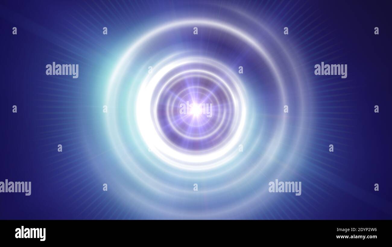 rings light ray Orb neon ray light illustration Stock Photo - Alamy