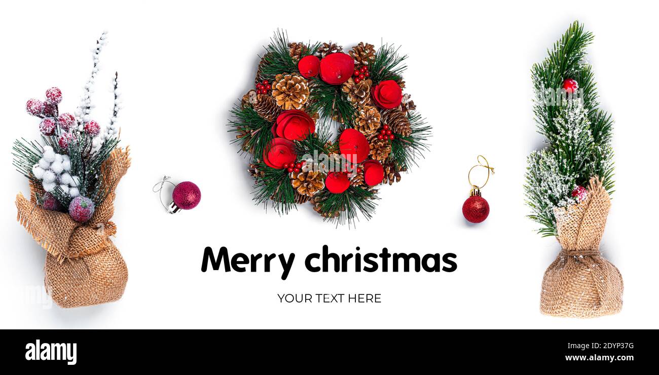 Christmas collection. Long header banner format. Panorama website ...