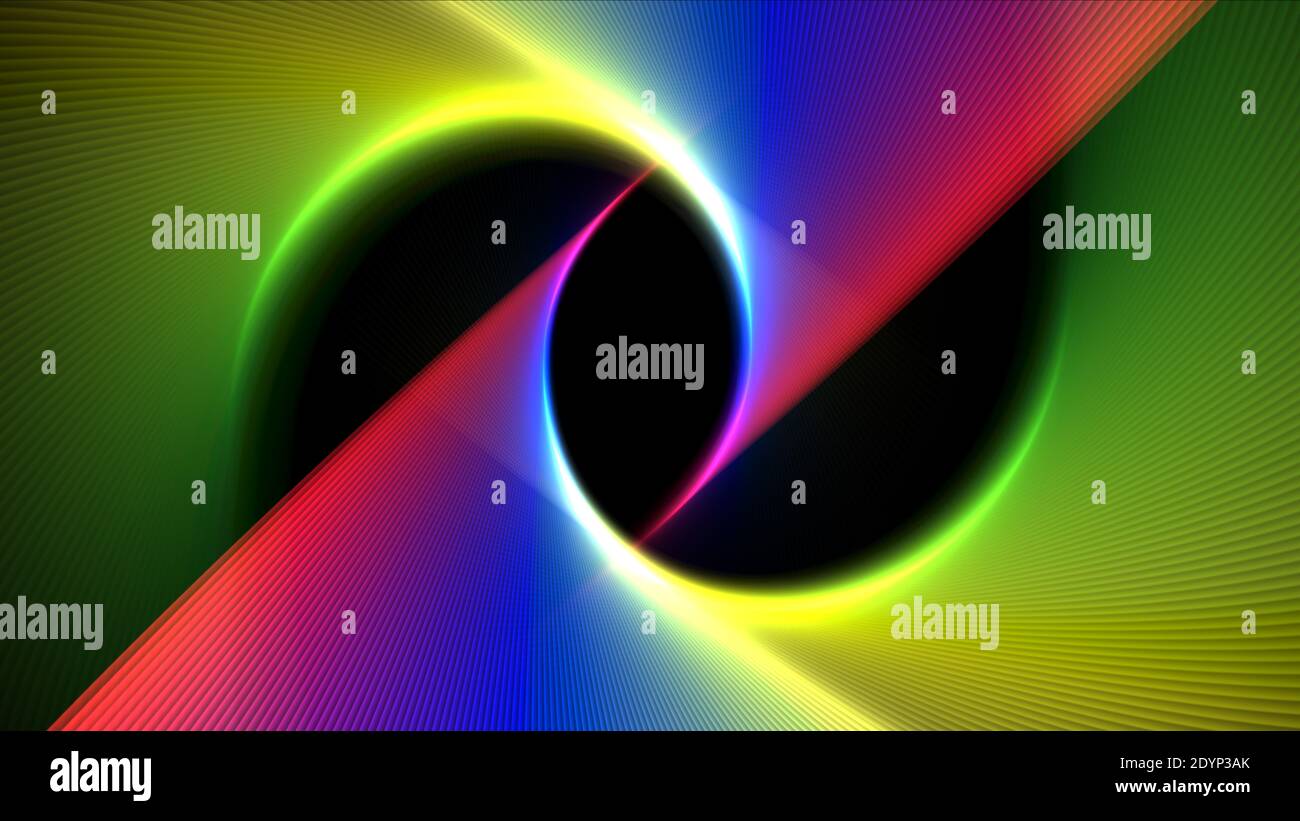 colorful geometric bright lines of abstract background, 3D rendering ...